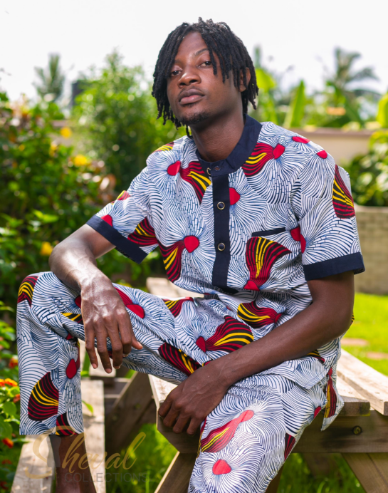African Print Top & Trousers – Sheval Collections