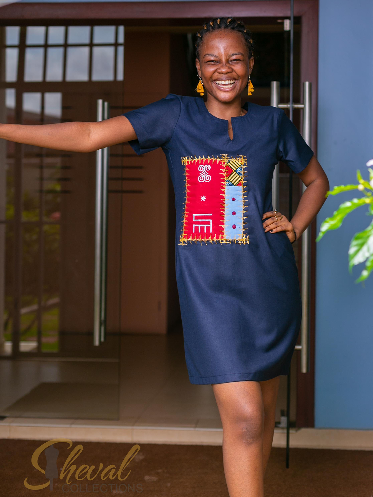 Dzifa Short Ladies Dress – Sheval Collections